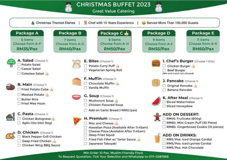 Christmas Catering - Great Value Catering Services