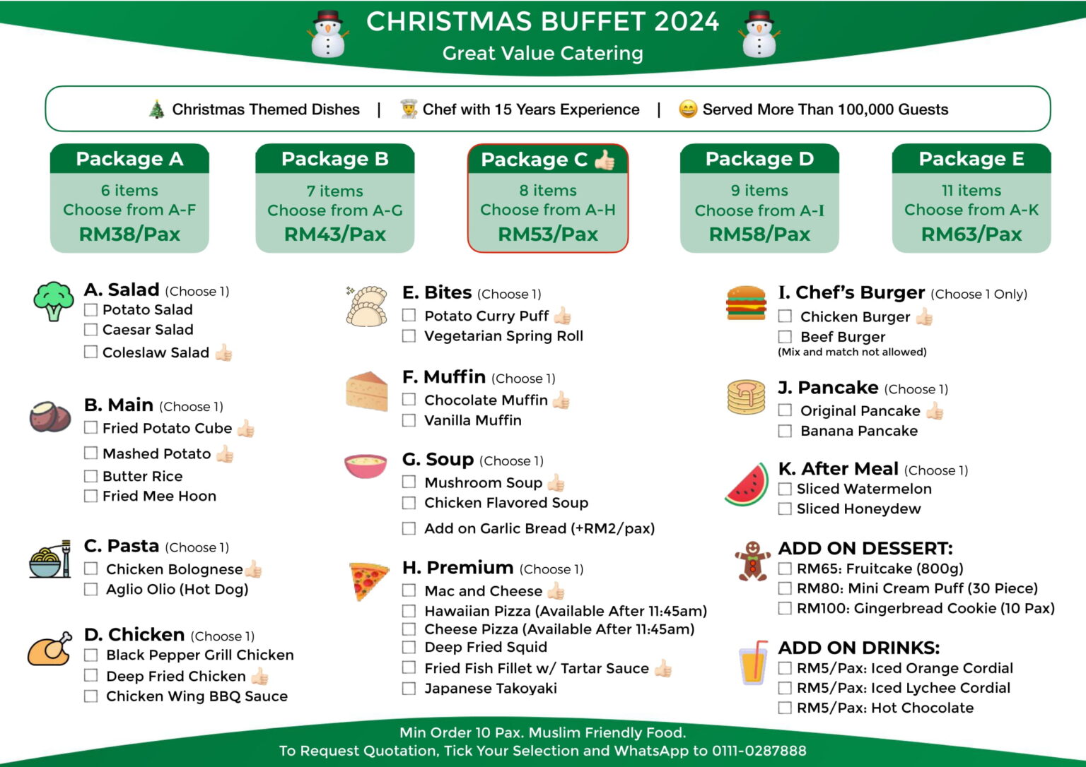 Christmas Catering - Great Value Catering Services