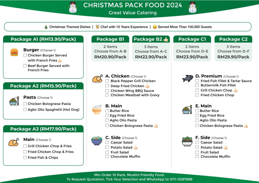 Christmas Catering - Great Value Catering Services